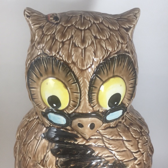 Kitchen | Vintage Wise Book Owl Cookie Jar | Poshmark